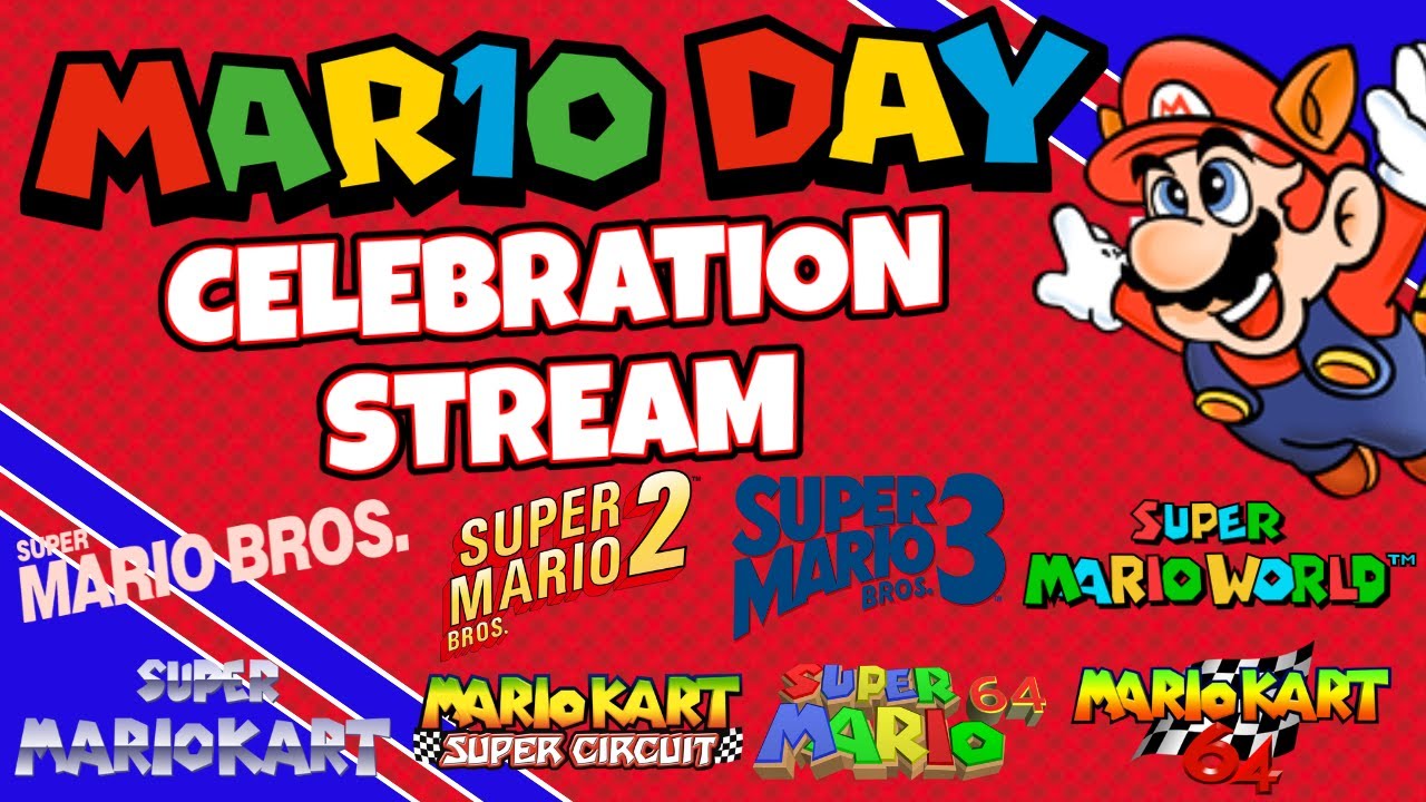 Mario Day Celebration Stream! | Playing Old Mario Games! - YouTube