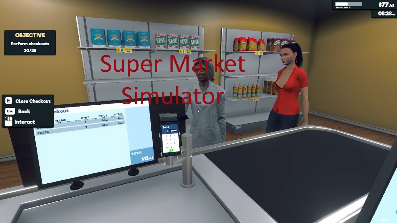 Super Market Simulator Episode 1 - YouTube