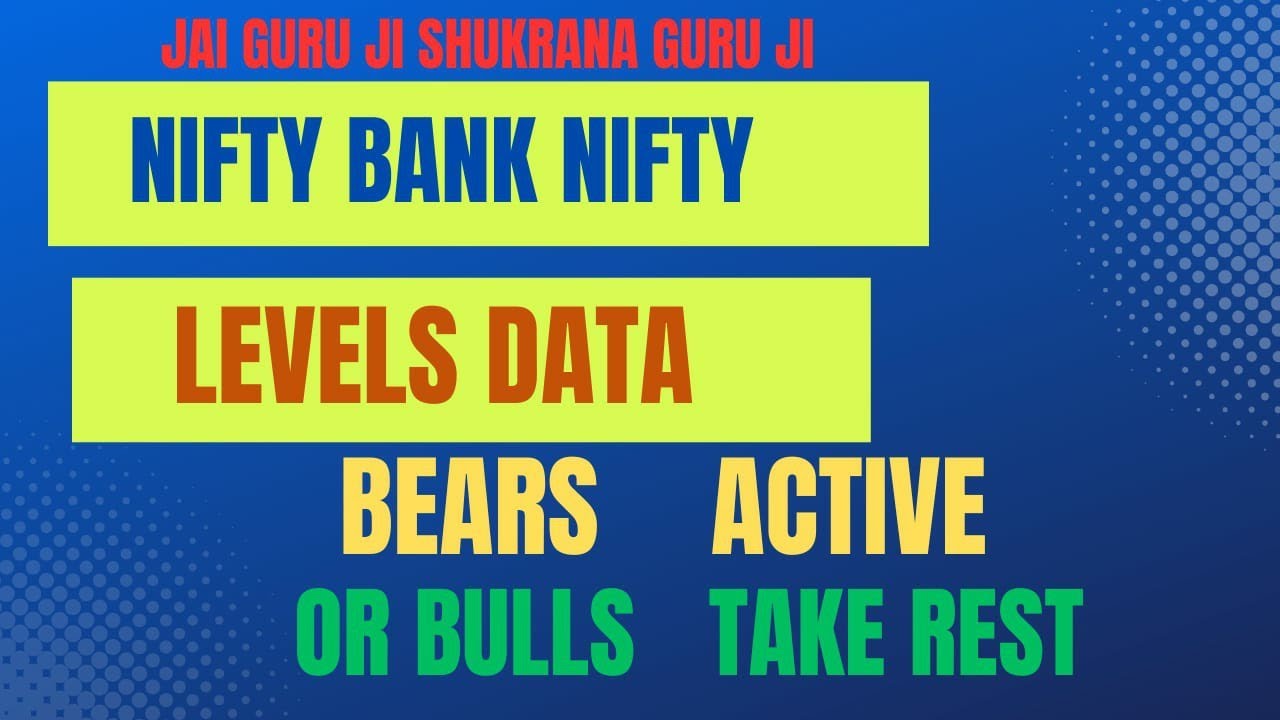 Nifty Bank Nifty Data and Levels for Monday 10july 2023 - YouTube