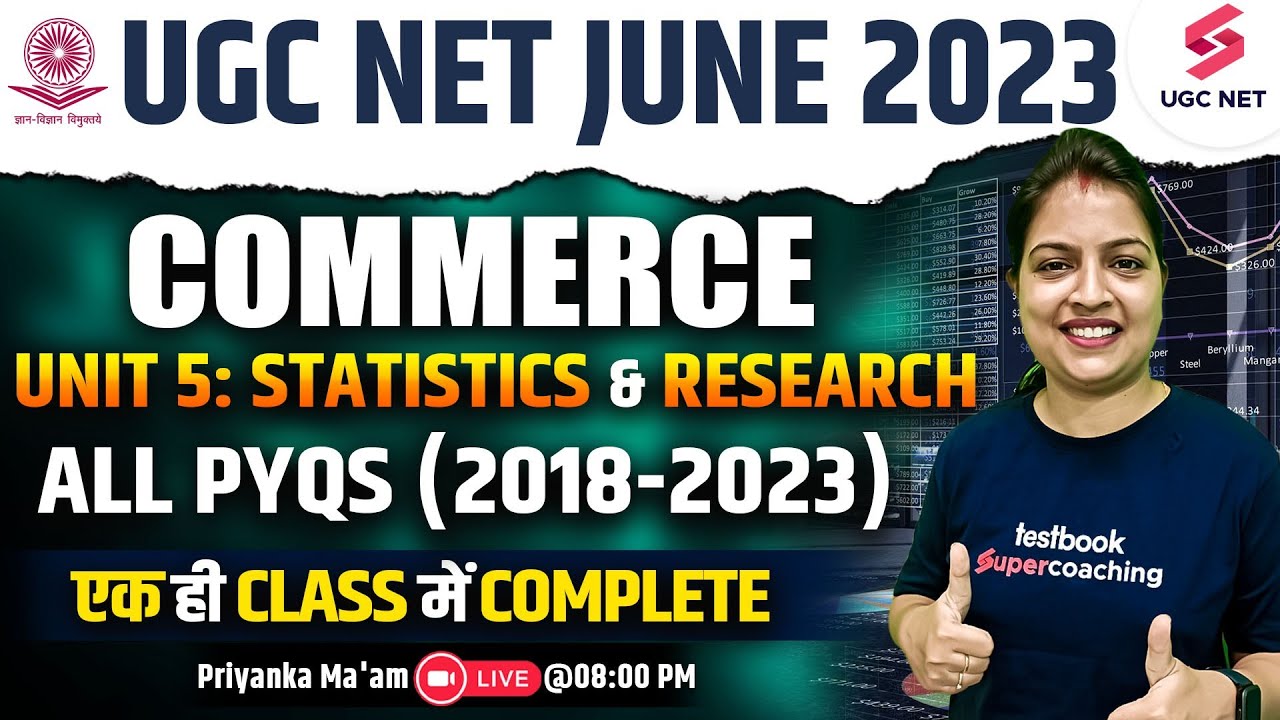 UGC NET June 2023 | Unit 5: Statistics & Research - Complete in One ...