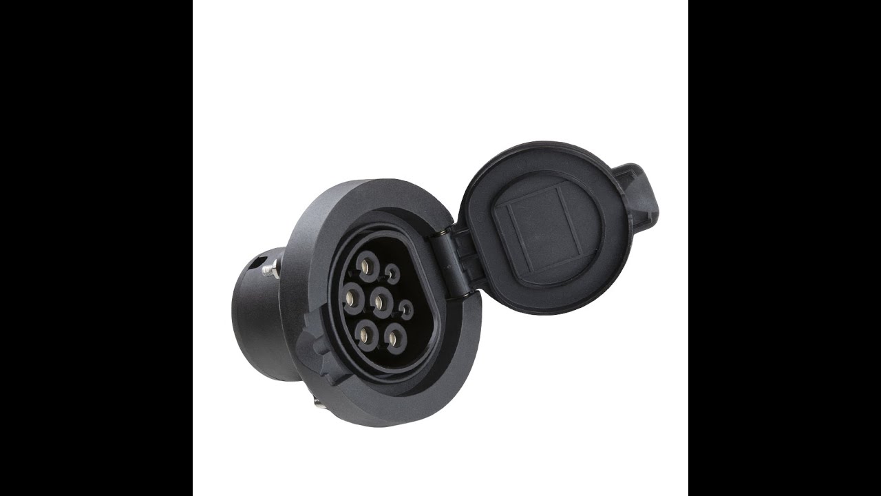 EVSE Outlet Socket - 32A type 2 EV Charging Socket IEC 62196 - YouTube