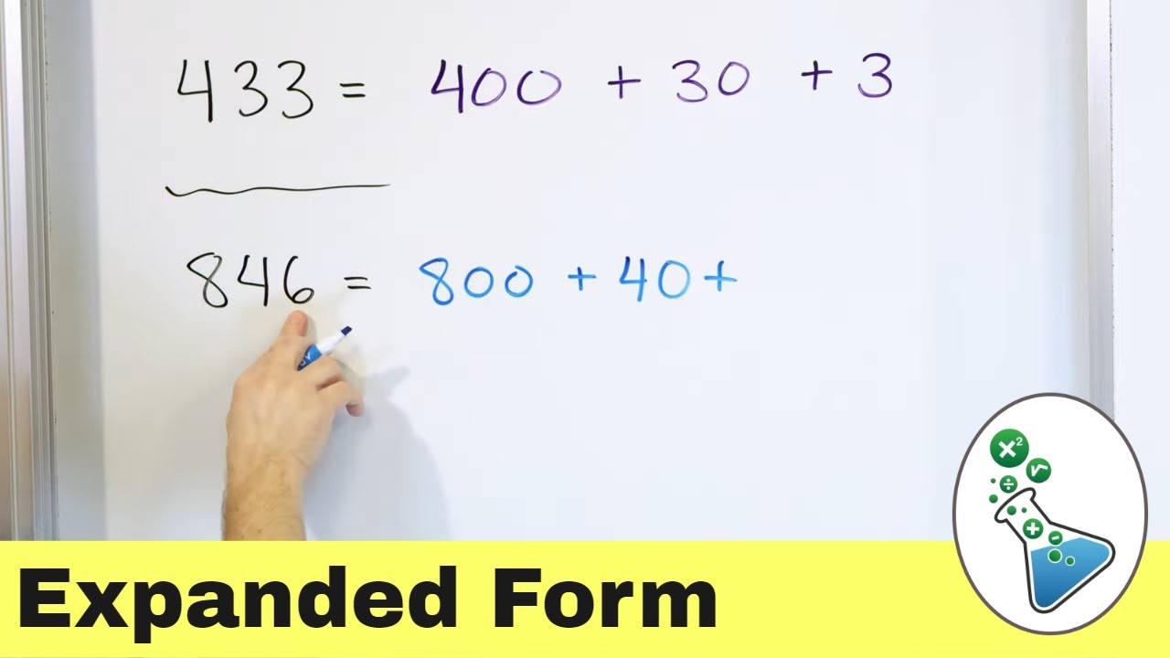 Writing Whole Numbers In Expanded Form YouTube