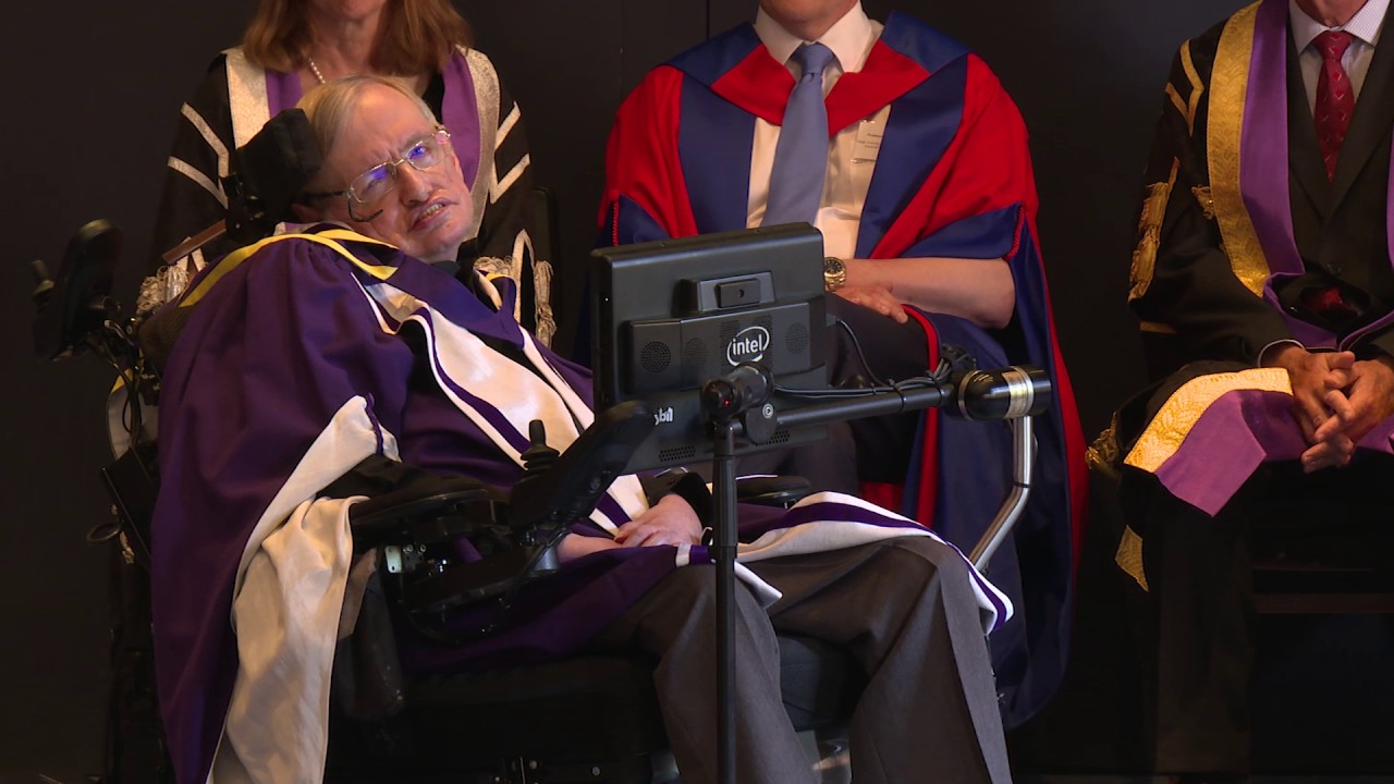 Professor Stephen Hawking awarded honorary degree by Imperial - YouTube