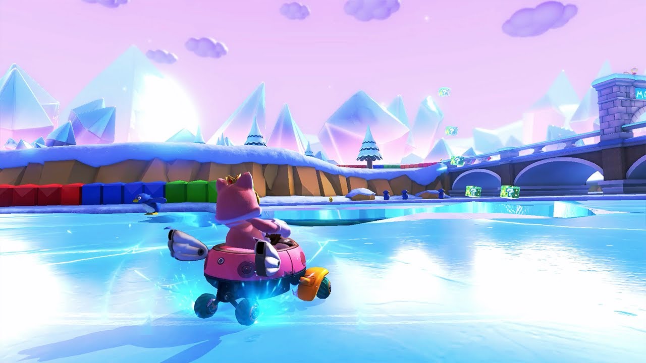 Mario Kart 8 Deluxe NEW DLC Tracks - Snow Land - YouTube