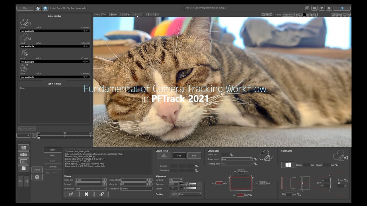 PFTrack [ Fundamental of Camera Tracking Workflow ] - YouTube
