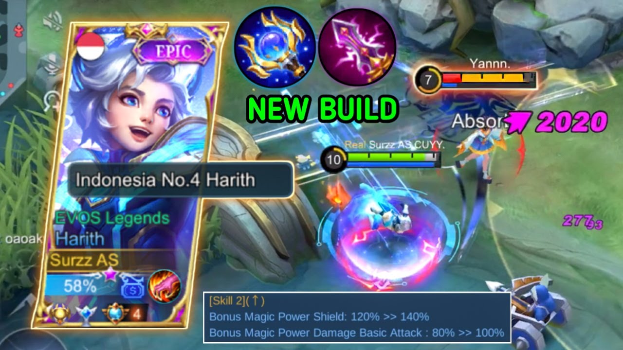 Build Harith Terbaru 2 Magic Penetration Setelah Update ! Sakit Banget ! Harith Top 1 Global ...