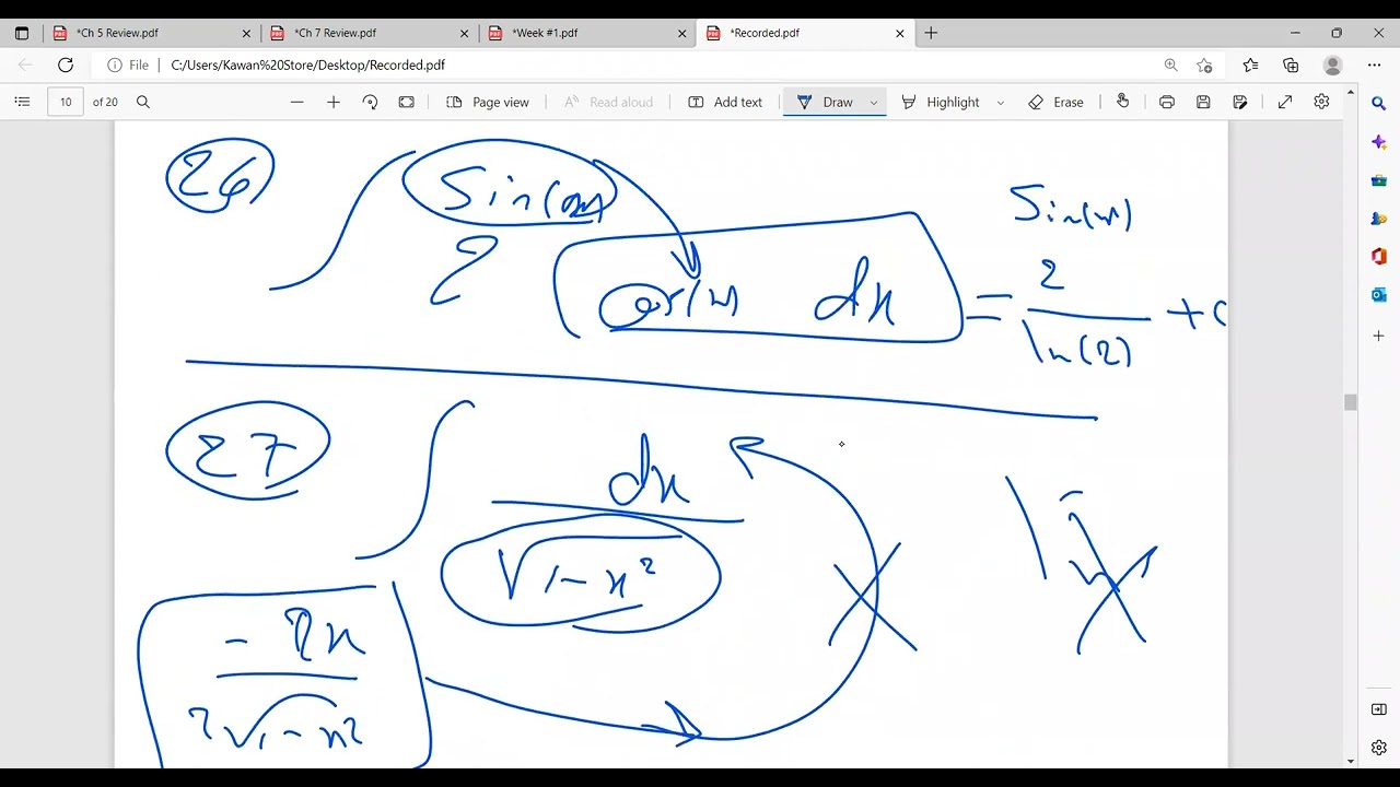 8.1-B Using Basic Integration Formulas - YouTube