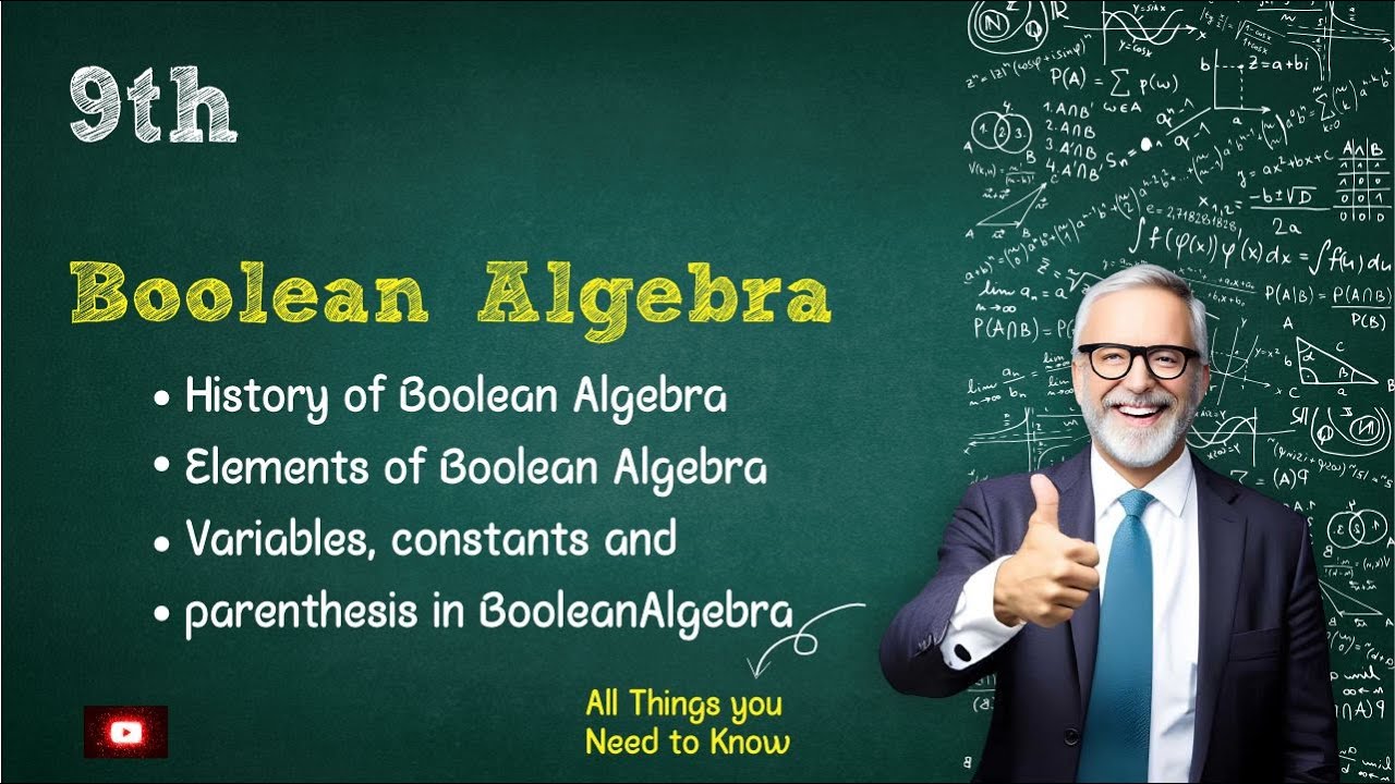 Elements of Boolean Algebra | Boolean Algebra - Chapter 2 | 9th ...