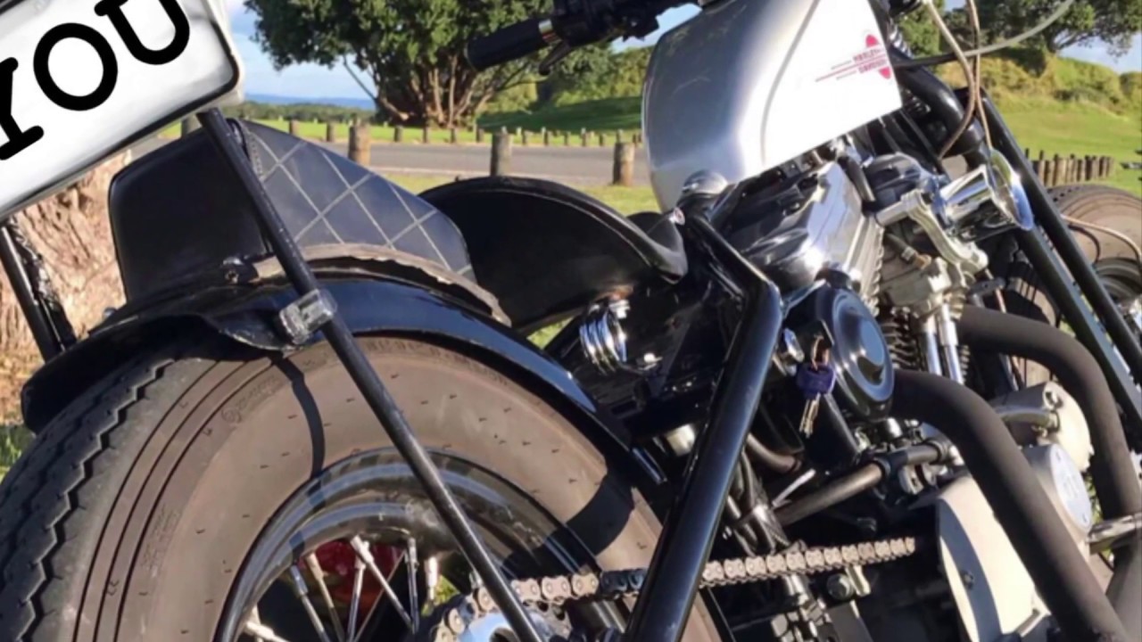 87 Harley Davidson Sportster Chopper - YouTube