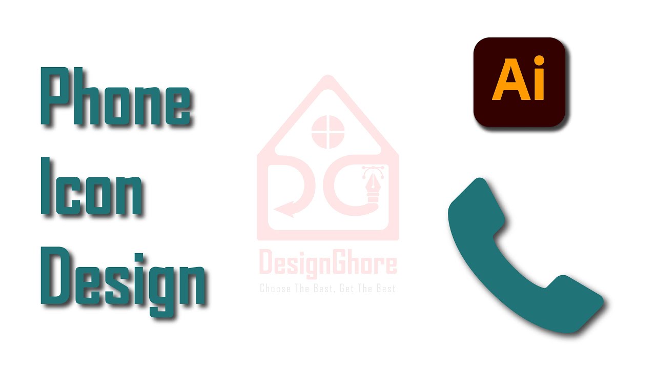 Phone Icon Design । Adobe Illustrator । DesignGhore - YouTube