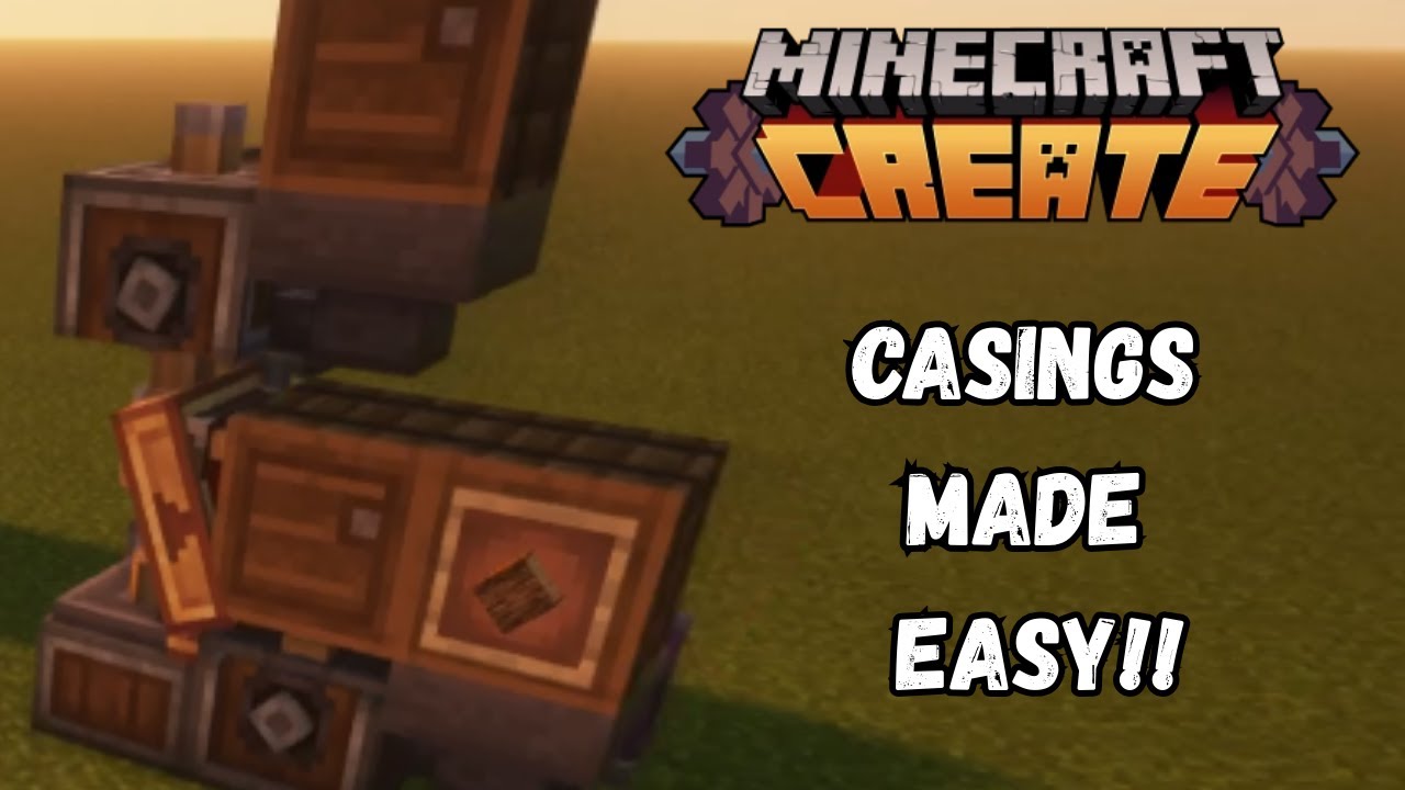 Andesite, Copper & Brass Casing Farm | Minecraft Create Mod Tutorial (Easy & Compact) - YouTube