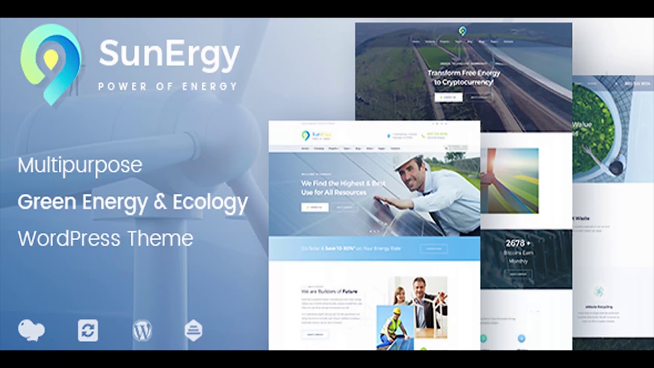 Sunergy - Multipurpose Green Energy and Ecology WordPress Theme ...