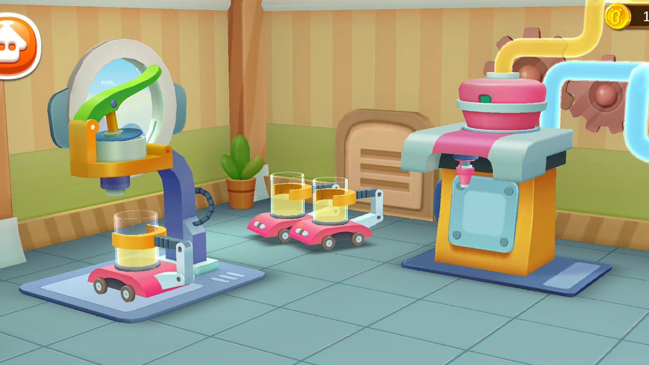 Baby bus baby panda juice shop - YouTube
