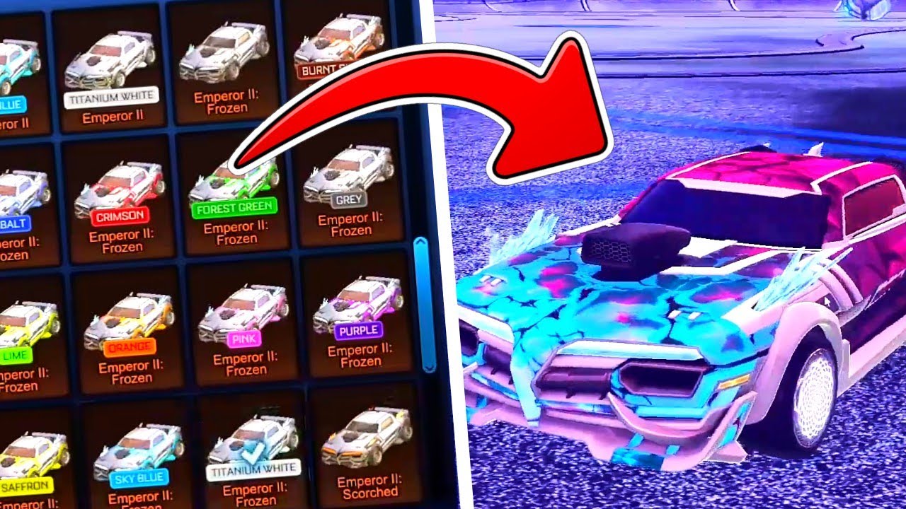 TODOS LOS COLORES del EMPEROR (Nuevo Coche) Temporada 9 Rocket League ...