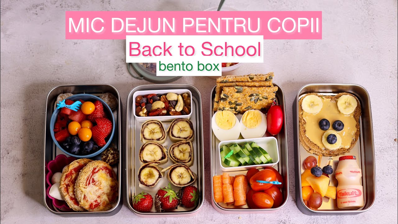 PACHETEL PENTRU GRADINITA sau SCOALA - 5 idei pentru mic dejun sau gustare #backtoschool # ...