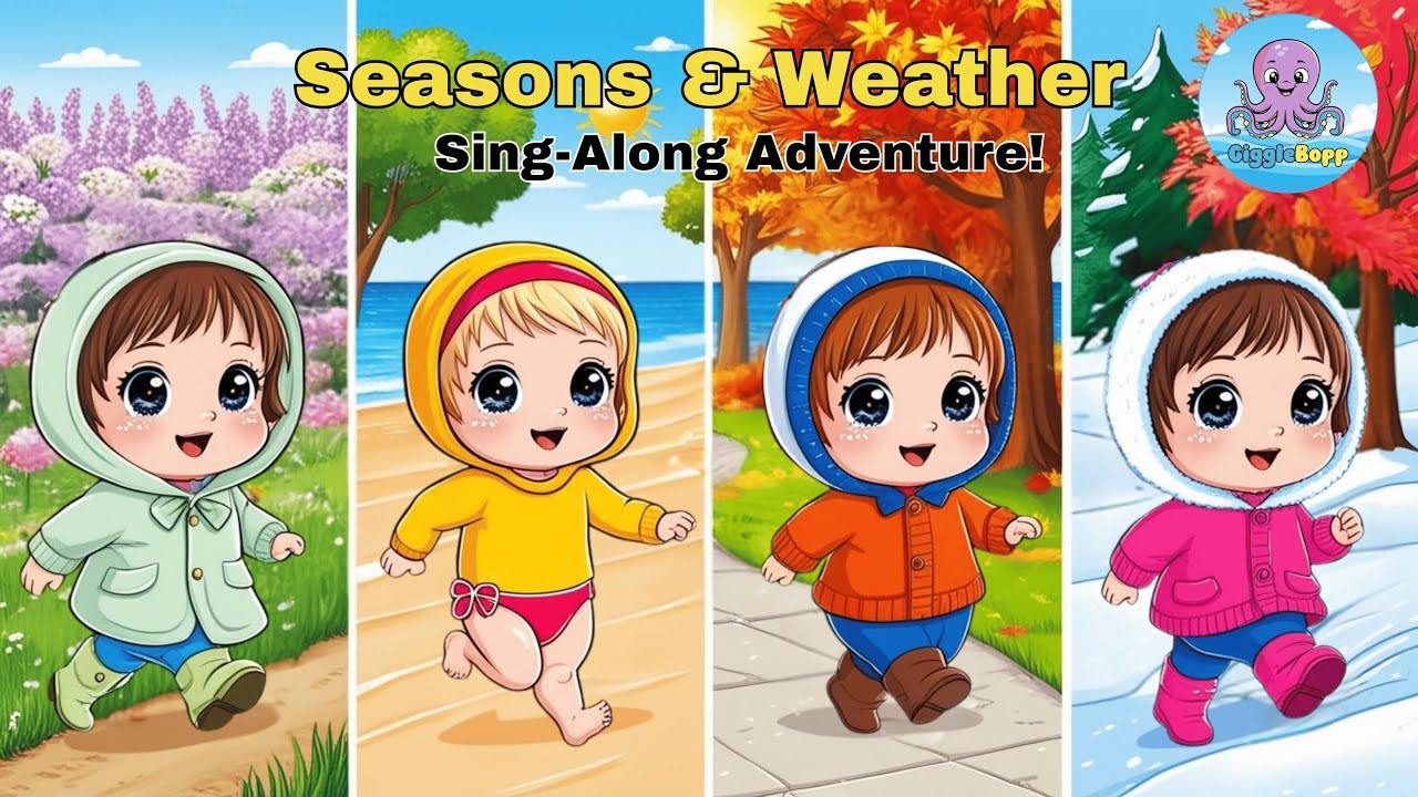 Seasons & Weather: Sing-Along Adventure! | Children's Educational Video ...