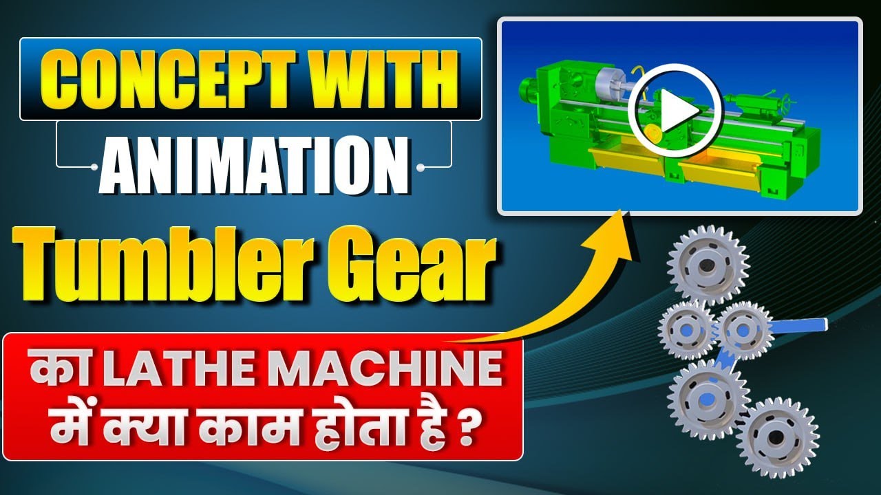 Lathe Machine Tumbler Gear mechanism Mechanical Engineering Concepts ...
