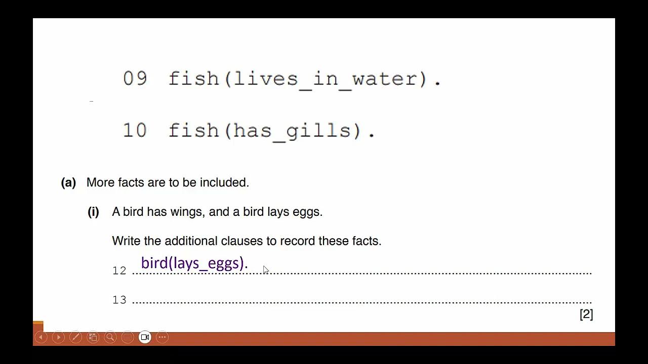 Paper 3 Question Declarative Programming - YouTube