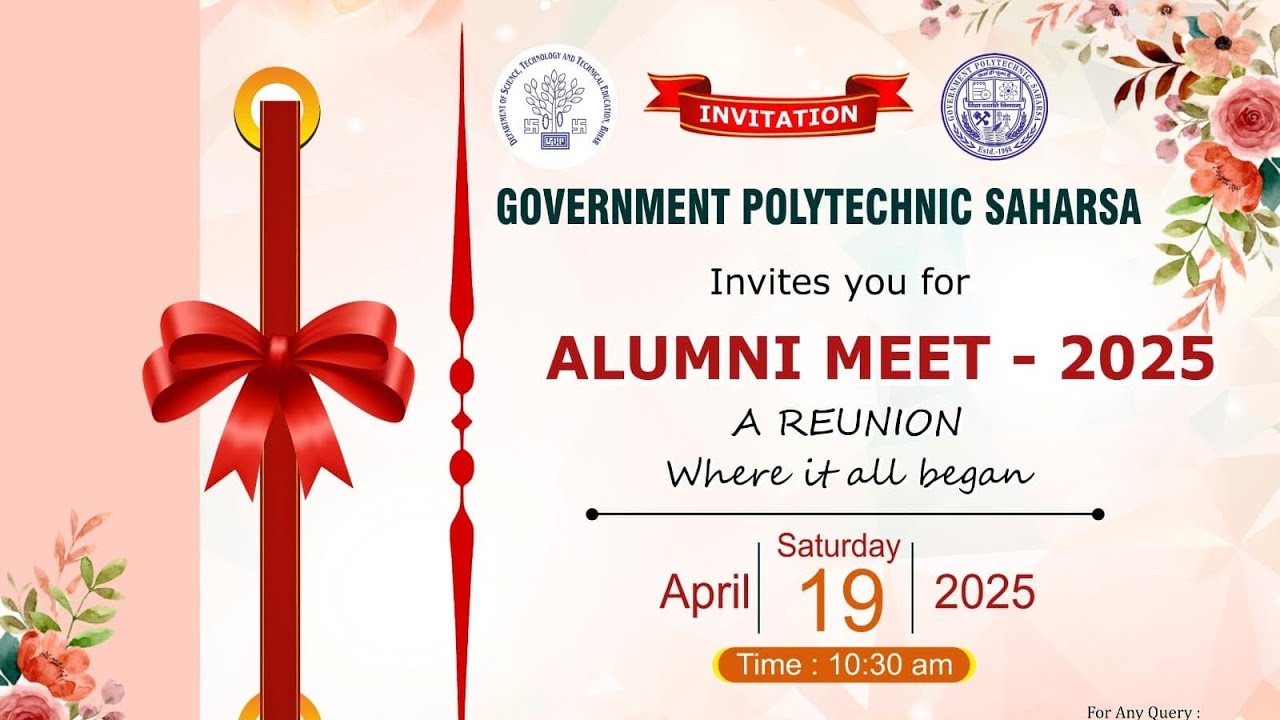 ALUMNI MEET 2025 || GP SAHARSA - YouTube