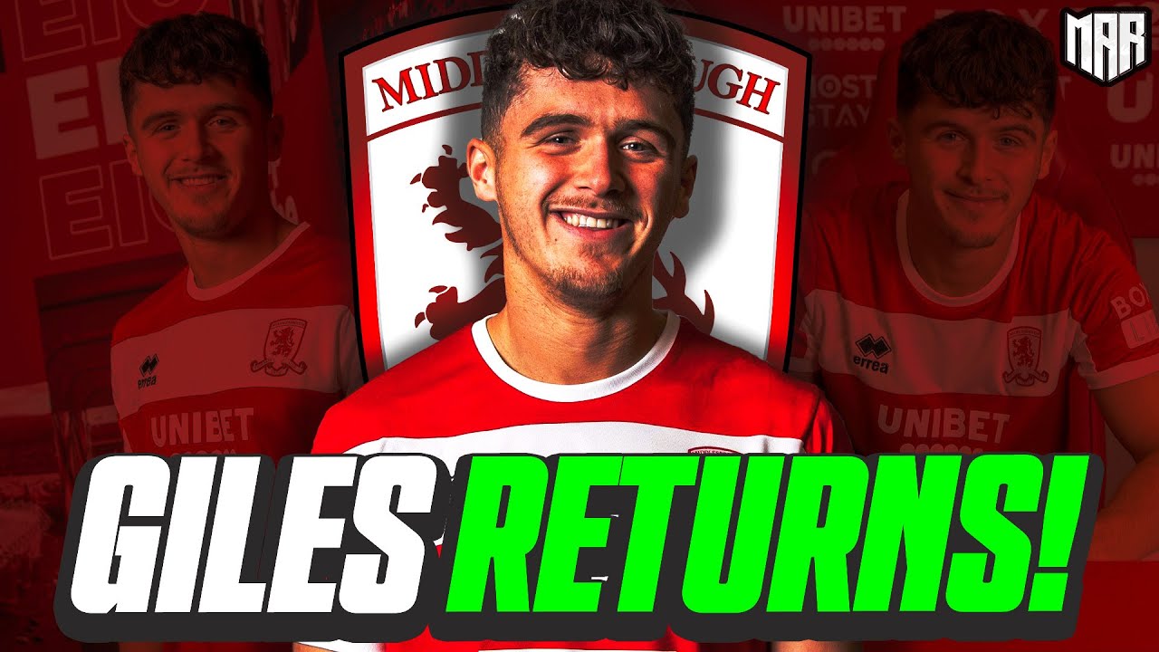 Ryan Giles FINALLY returns to Boro (on loan) | Middlesbrough FC ...