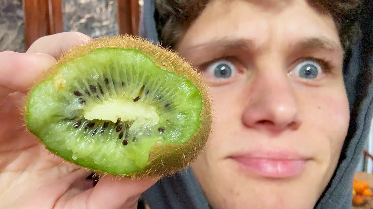 guy you don't know eats a kiwi - YouTube