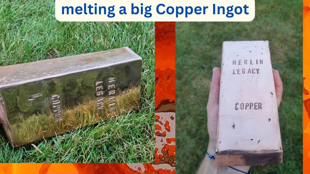 Melting big Copper Ingot - Trash to Treasure - ASMR - YouTube
