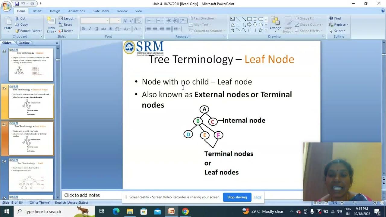 Tree basic Terminologies - YouTube