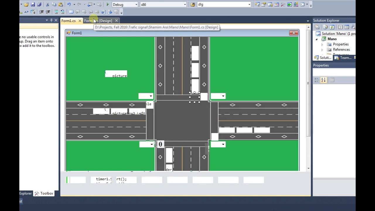 C#.Net Traffic Signal (TSMS) CS619-VU-Final Project Coding Part04 - YouTube