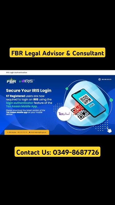 IRIS Login ka New System | FBR Registered #FBR #IRISLogin #TaxAsaanApp #FBRConsultant - YouTube