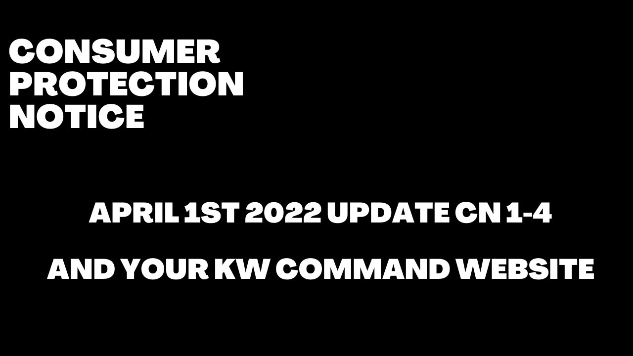 Consumer Protection Notice - April 1st 2022 and your Command Website ...