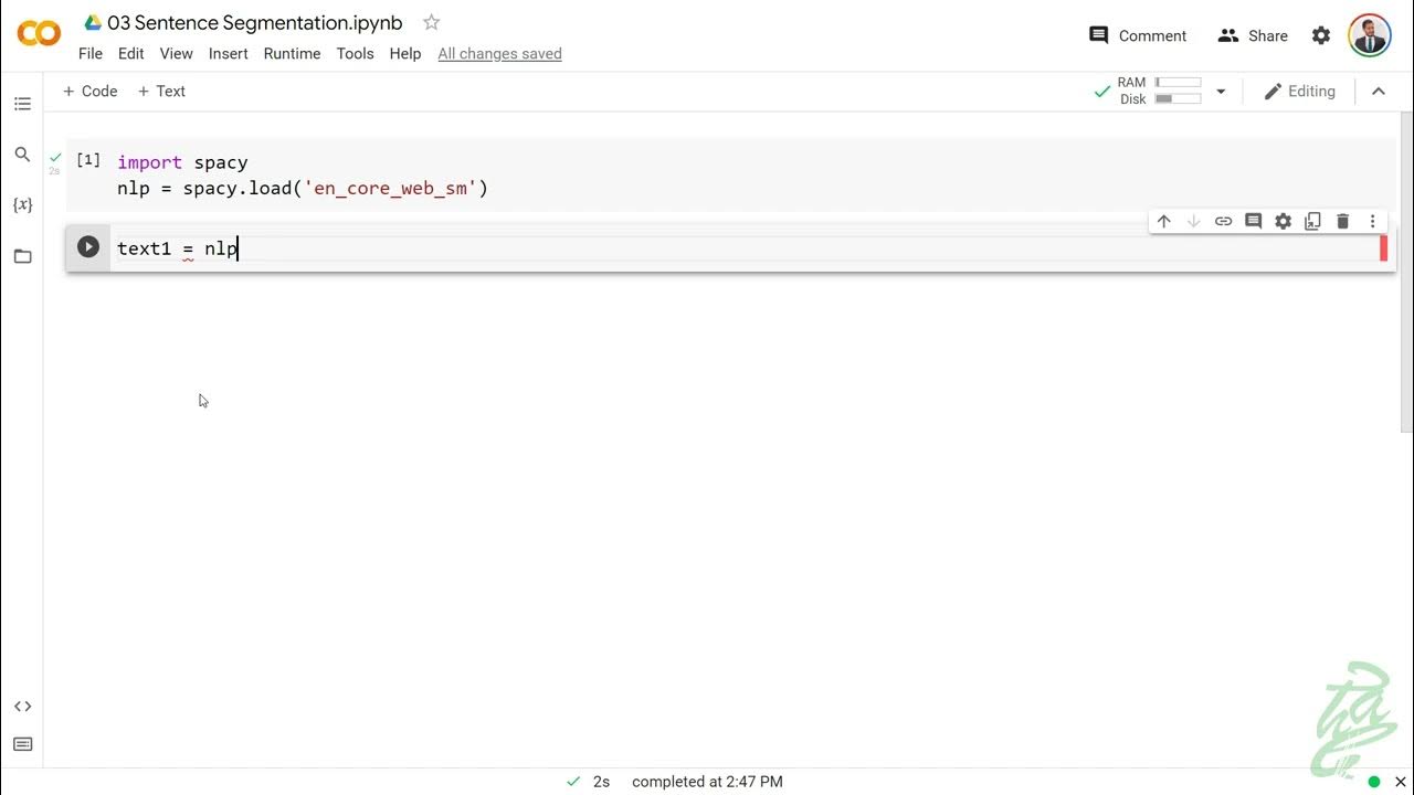 05 - NLP Sentence Segmentation with Spacy - Part 01 - YouTube