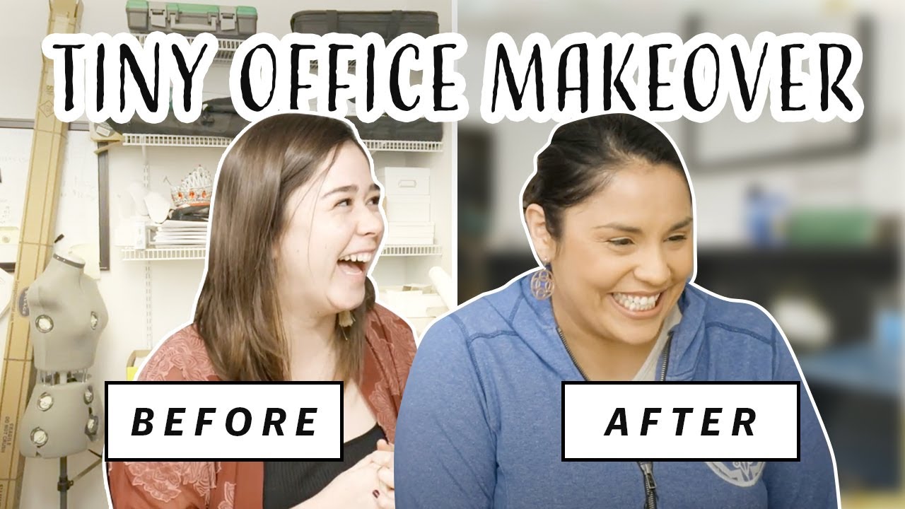 Office Makeover | *SUPER* Functional Small Space Transformation - YouTube