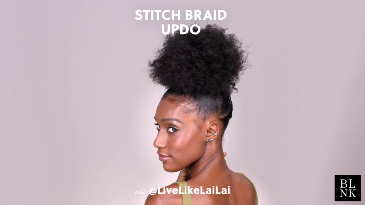 How to Do a Stitch Braid Updo - YouTube