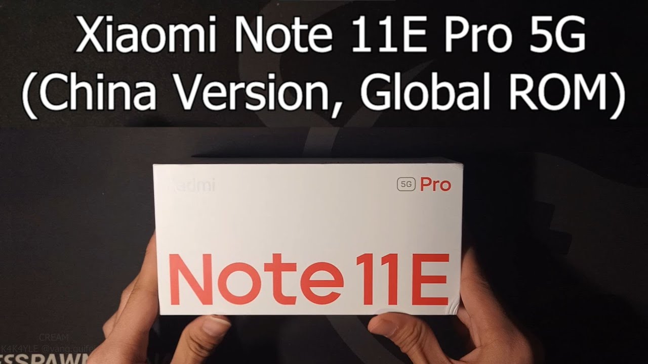 Xiaomi Redmi Note 11E Pro - Unboxing and Setup - YouTube