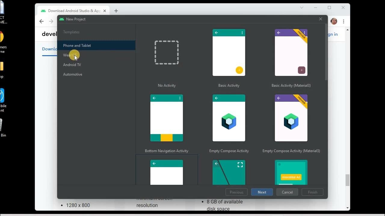 install latest android studio - chipmunk 2021.2.1 - YouTube