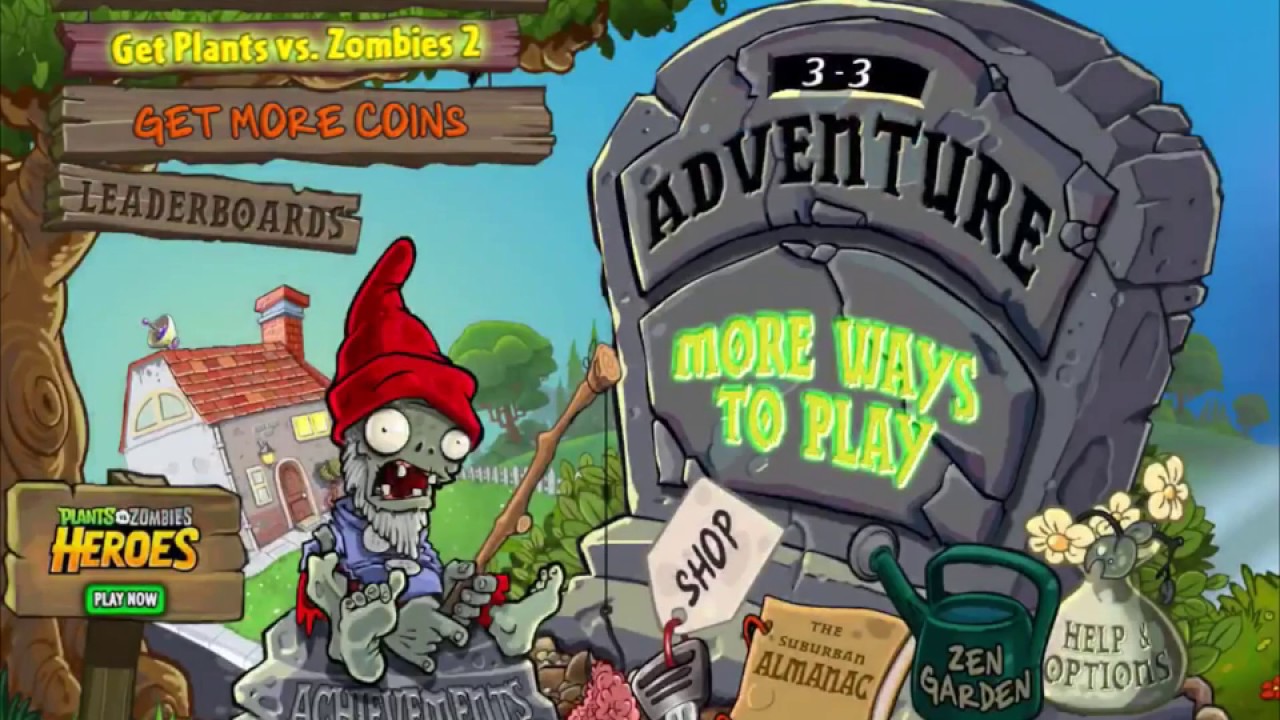 Plants Vs Zombies Level 3-3 - YouTube