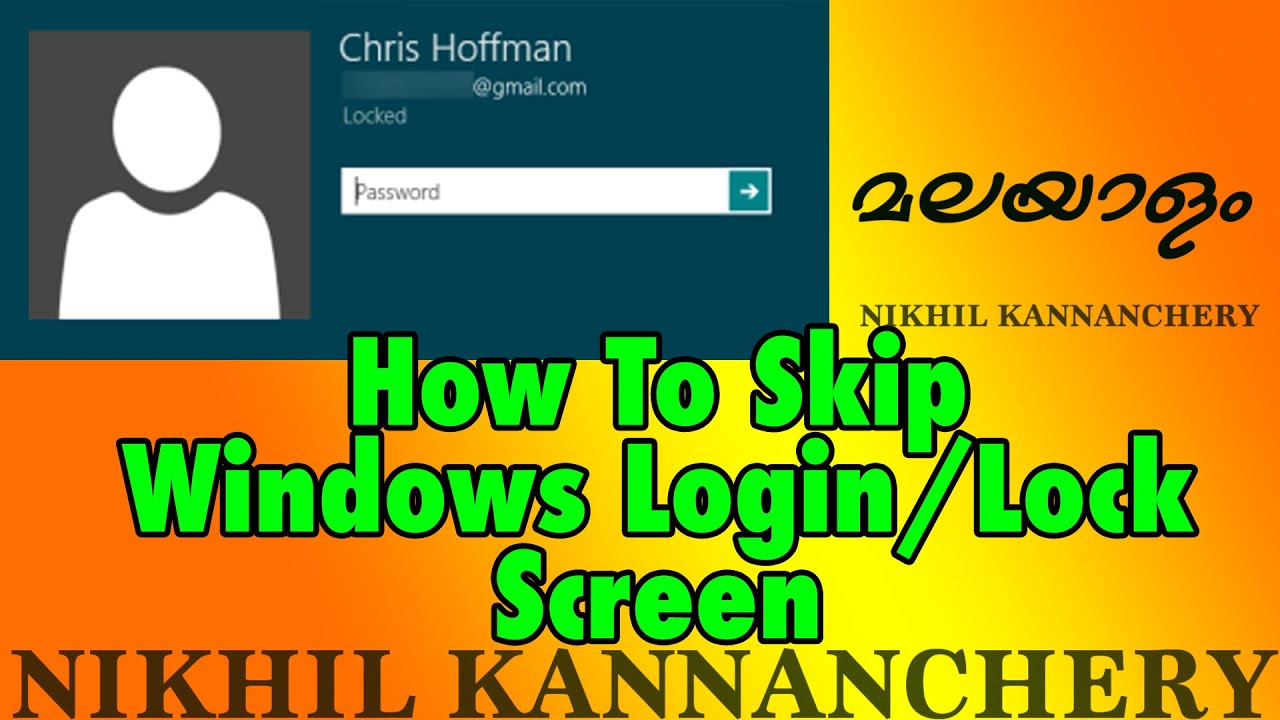 How To Skip Windows Login Screen And Sign In Automatically YouTube how-to-skip-windows-login-screen-and-sign-in-automatically-youtube