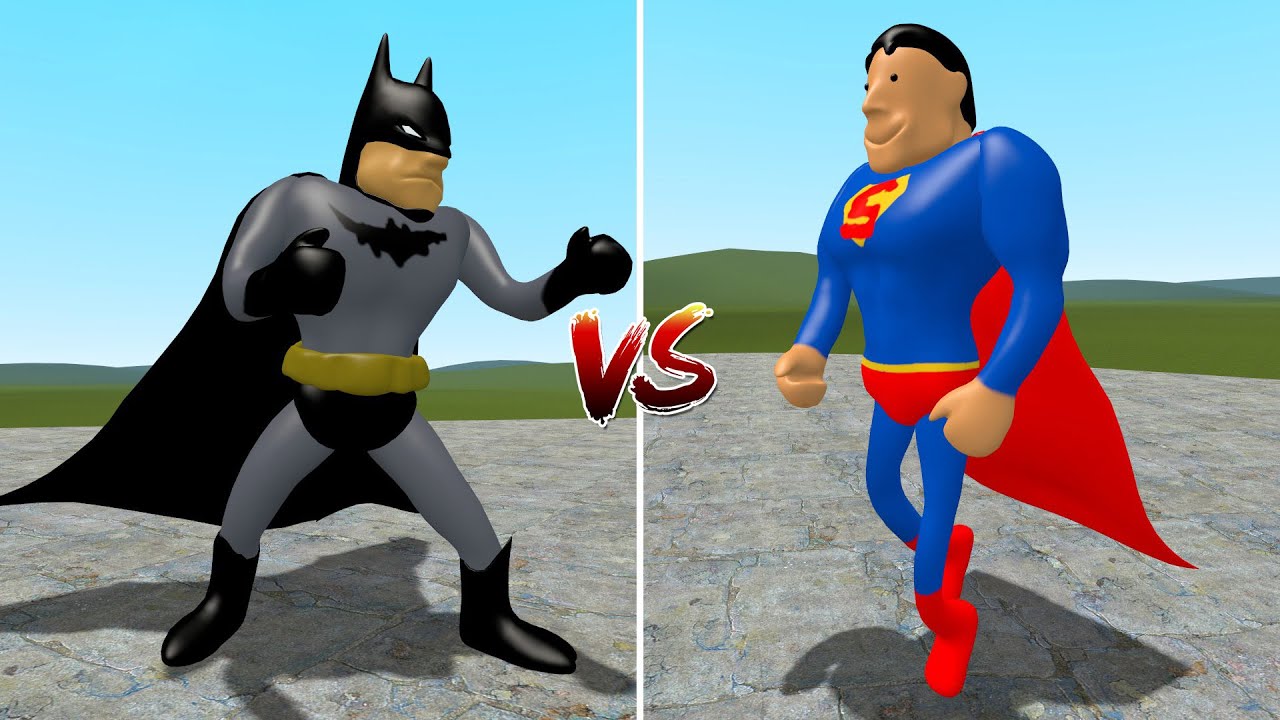 Batman vs Superman in Garry's Mod - YouTube