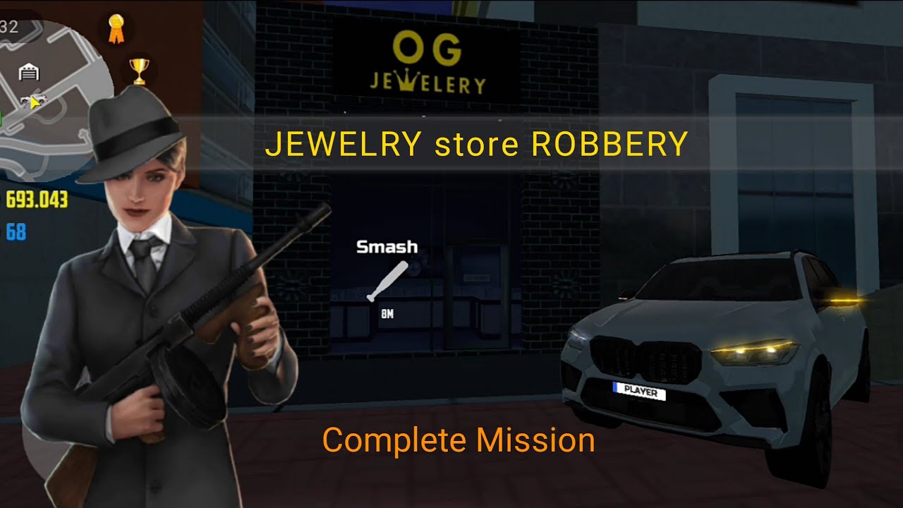 Jewelry store robbery | Complete Mission | Car simulator 2 - YouTube
