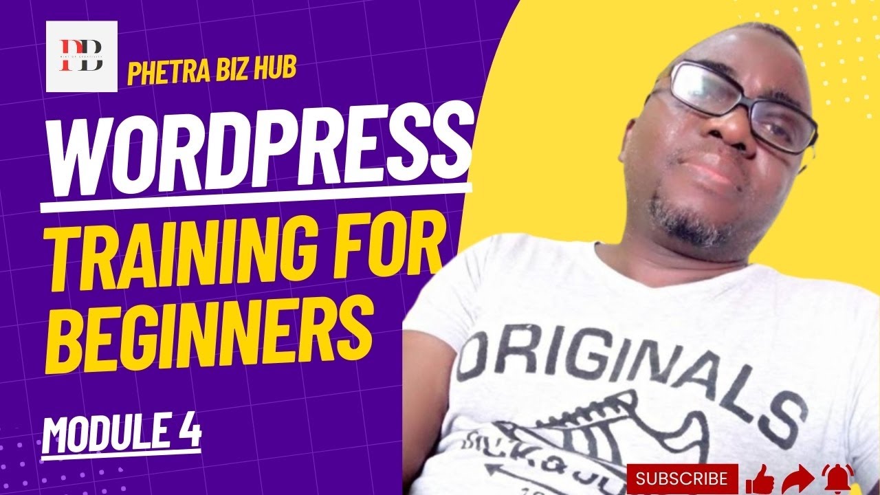 WordPress Training For Beginners: Module 4 (Getting Familiar with Web Pages) - YouTube