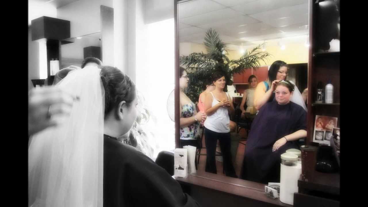 Bridal Party getting their hair done. - YouTube