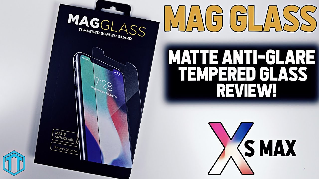 iPhone Xs Max MagGlass Matte Tempered Glass Screen Protector Review ...