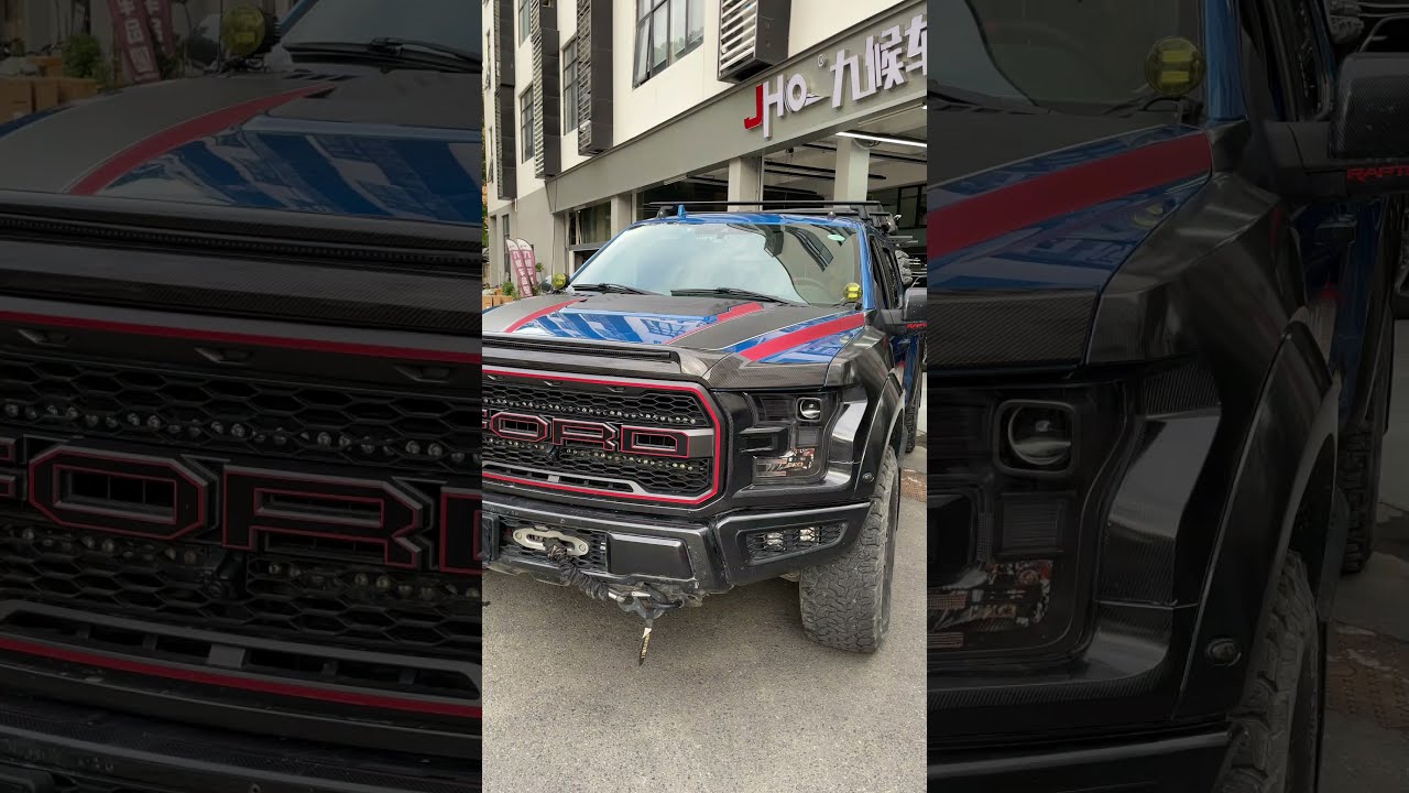 2019 Ford F150 Raptor Hood Deflector - YouTube