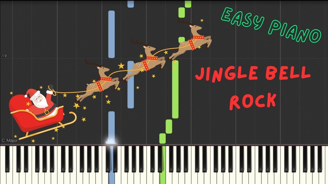 Jingle Bell Rock - EASY PIANO tutorial! - YouTube