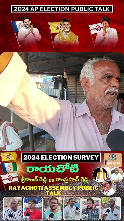 Rayachoty Public Talk 2024 | ప్రజాభిప్రాయం | AP Elections 2024 | YCP | TDP | JSP | BJP - YouTube