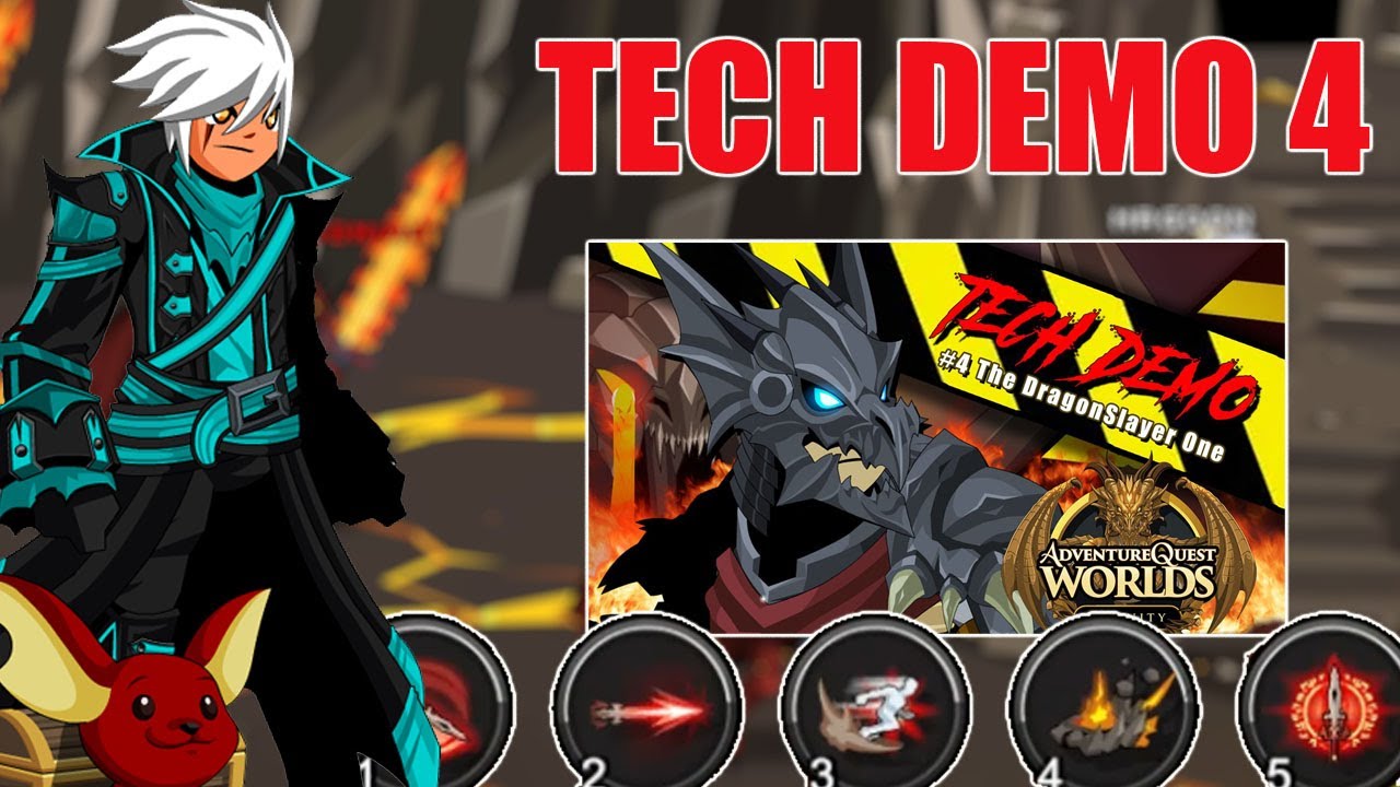 AQW Infinity Tech Demo 4 - New Dragon Slayer Class / Combat Mechanics ...