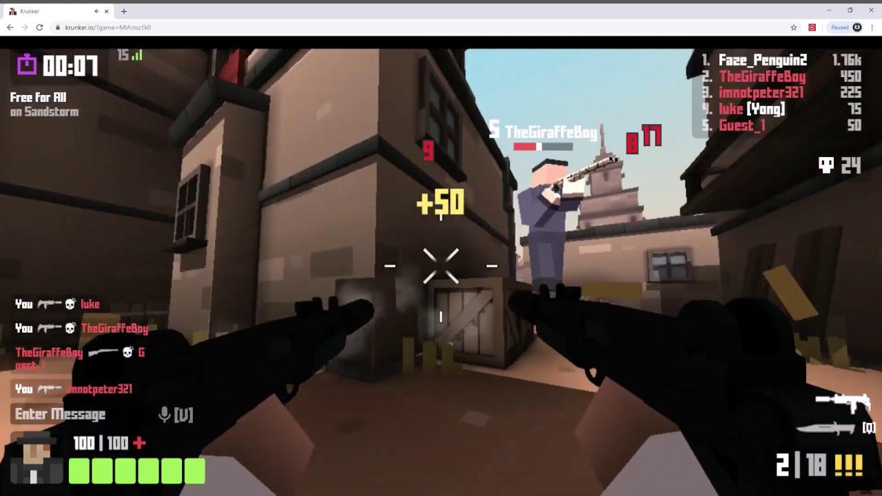 Proof that the *Akimbo Uzi* is the most under-rated gun on Krunker ...