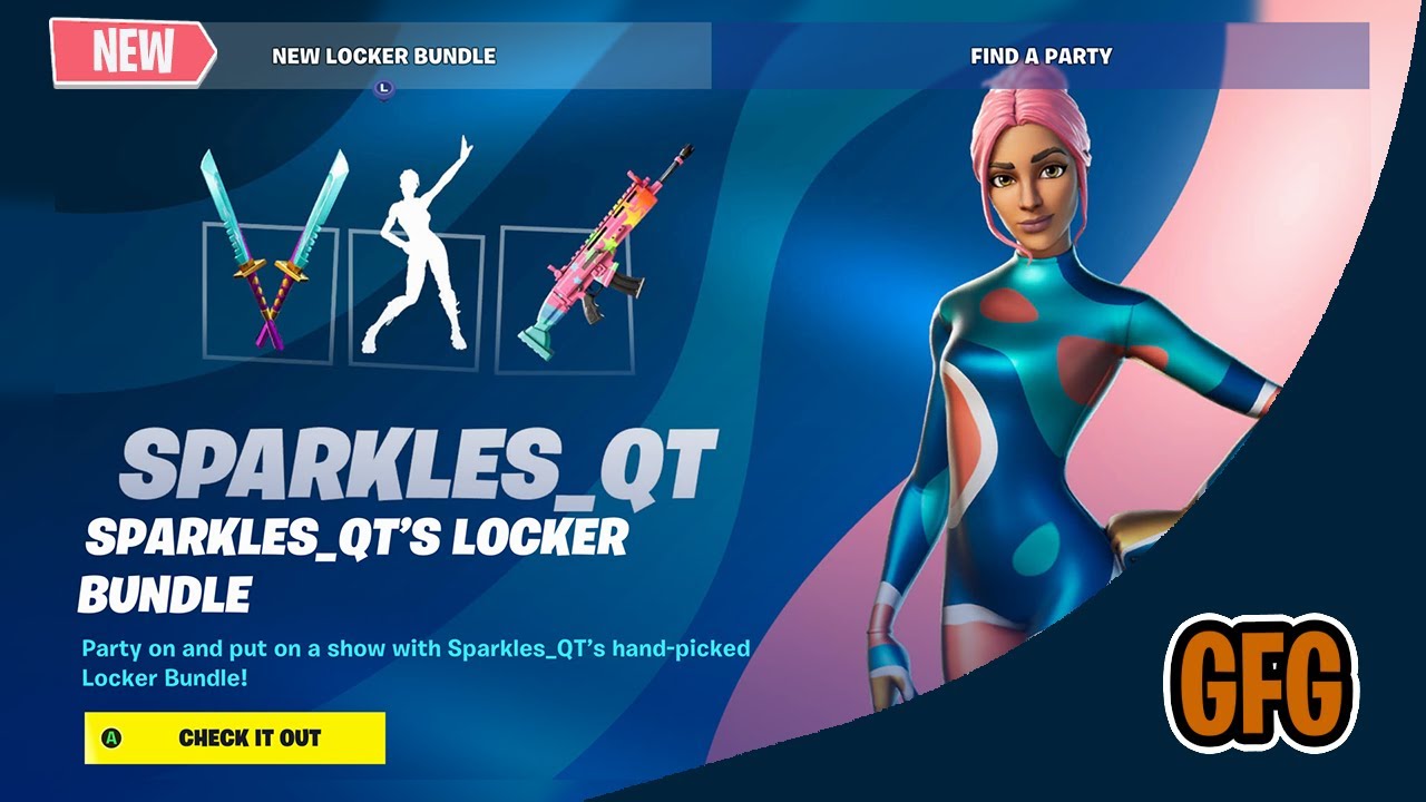 Fortnite item shop update SPARKLES_QT'S LOCKER BUNDLE ( Fieta set) IS ...