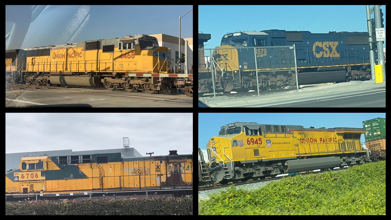 Union Pacific trains on Alhambra Sub ft. Union Pacific #6706, CSX ...