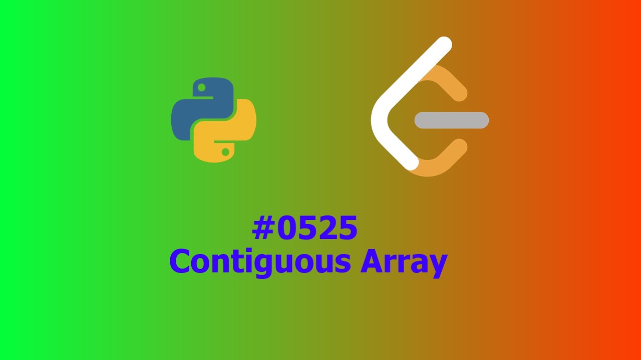 No Sound Leetcode 525 Contiguous Array Youtube 2934
